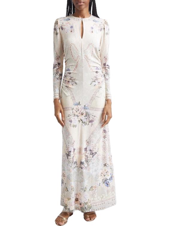CAMILLA Camilla Printed Ruched Jersey Maxi Dress